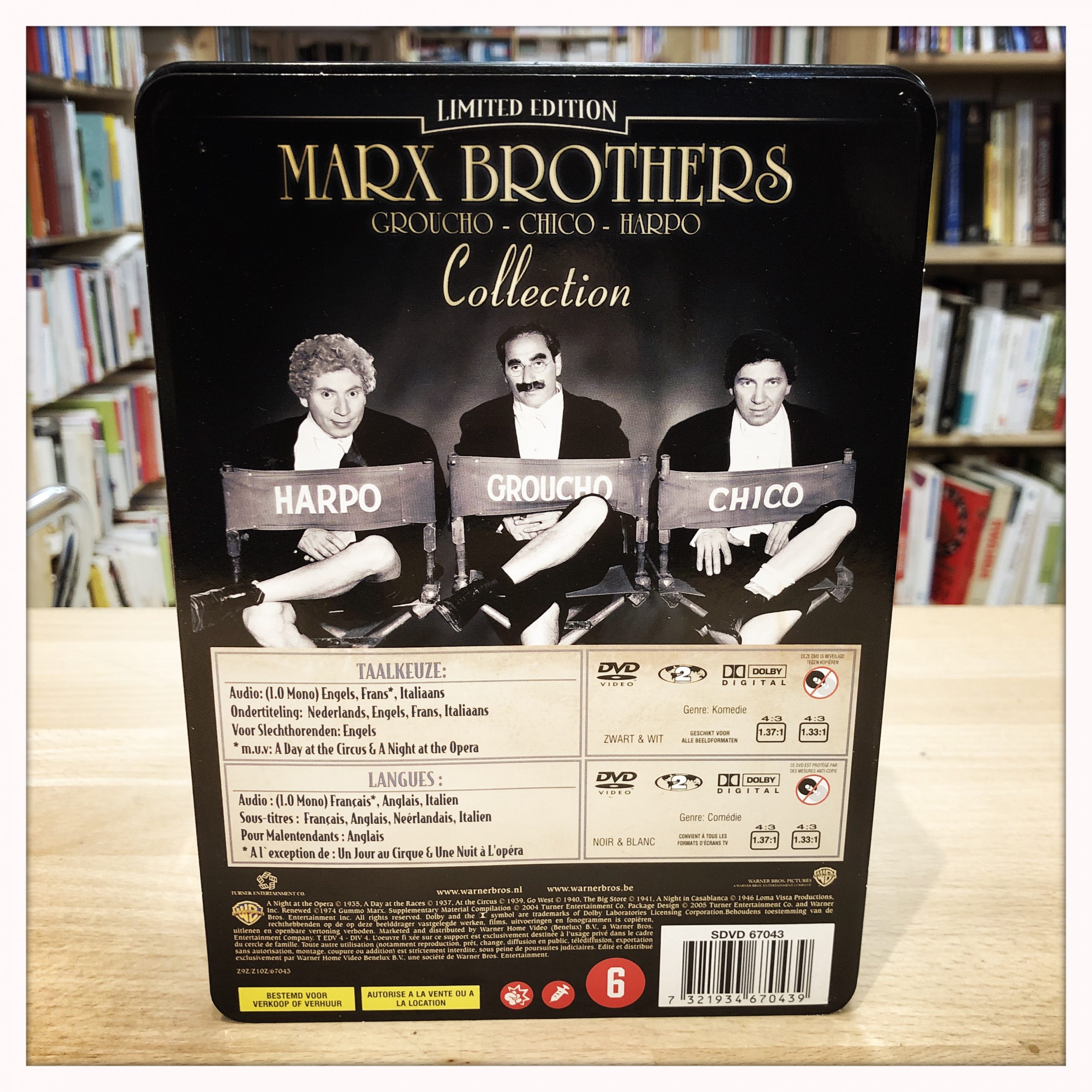 Coffret "Marx Brothers - Collection" - 6 Films / 6 DVDs - Pêle-Mêle Online