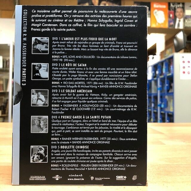 dvd coffret - Collection R.W. Fassbinder - partie 3 - 5 dvds - Pêle ...