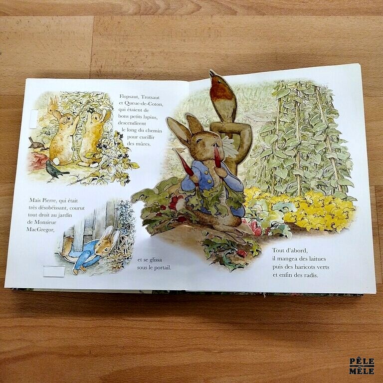 "Le grand livre animé de Pierre Lapin" - Beatrix Potter (Pop-Up) - Pêle ...