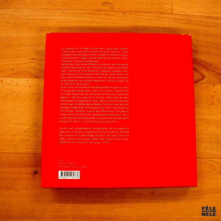"Rouge, histoire d'une couleur" - Michel Pastoureau - Pêle-Mêle Online