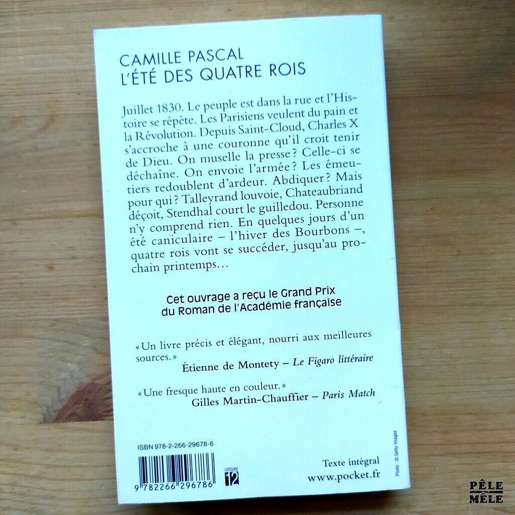 Camille Pascal "L'Été des Quatre Rois" (POCKET) - Pêle-Mêle Online
