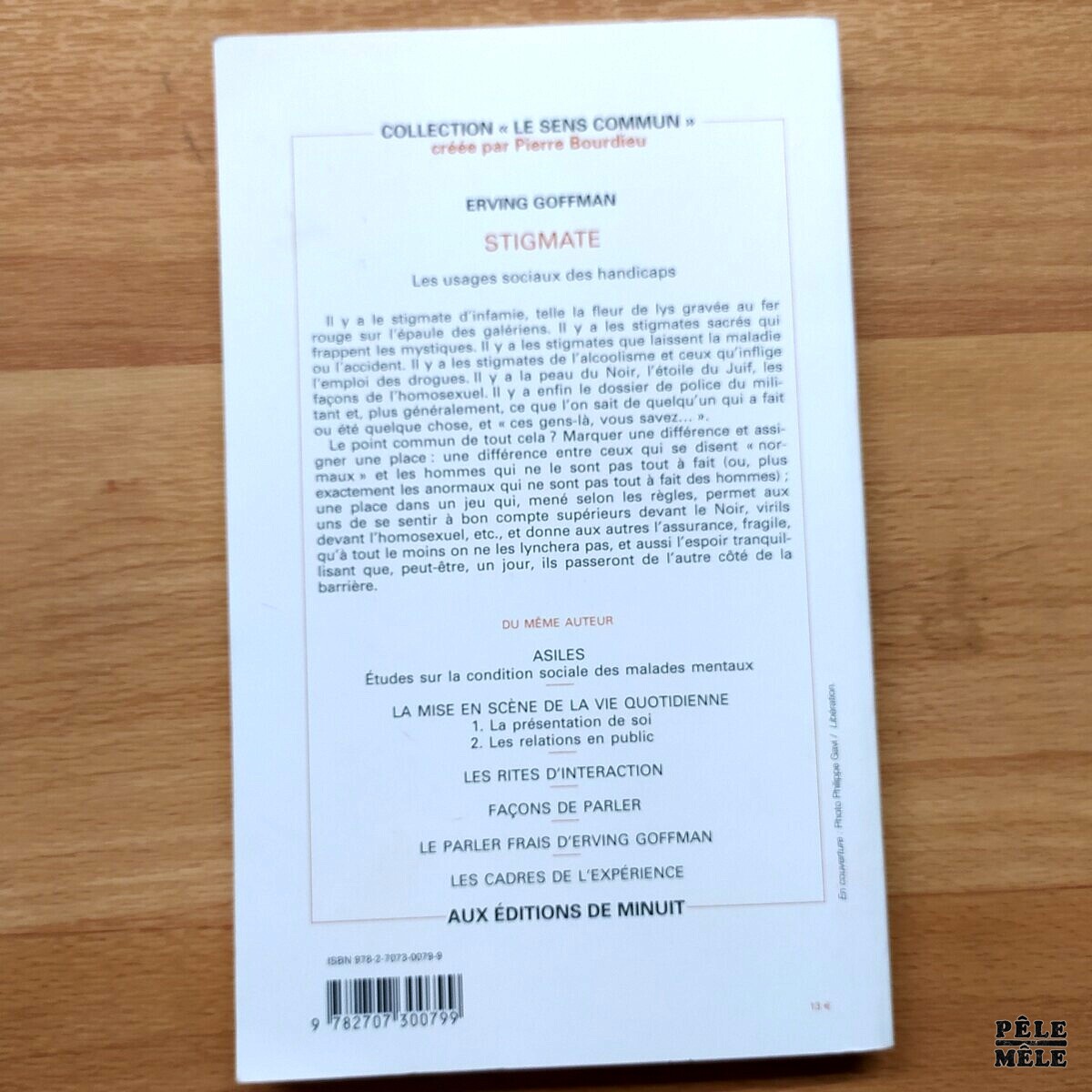 Erving Goffman "Stigmate : les usages sociaux des handicaps" (LE SENS ...