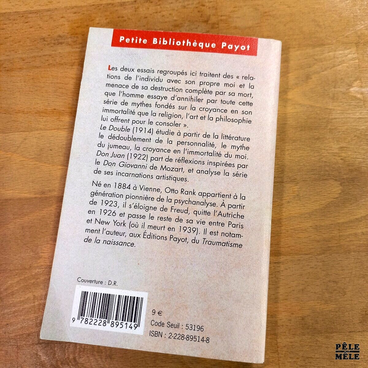 "Don Juan et le double" - Otto Rank - Pêle-Mêle Online