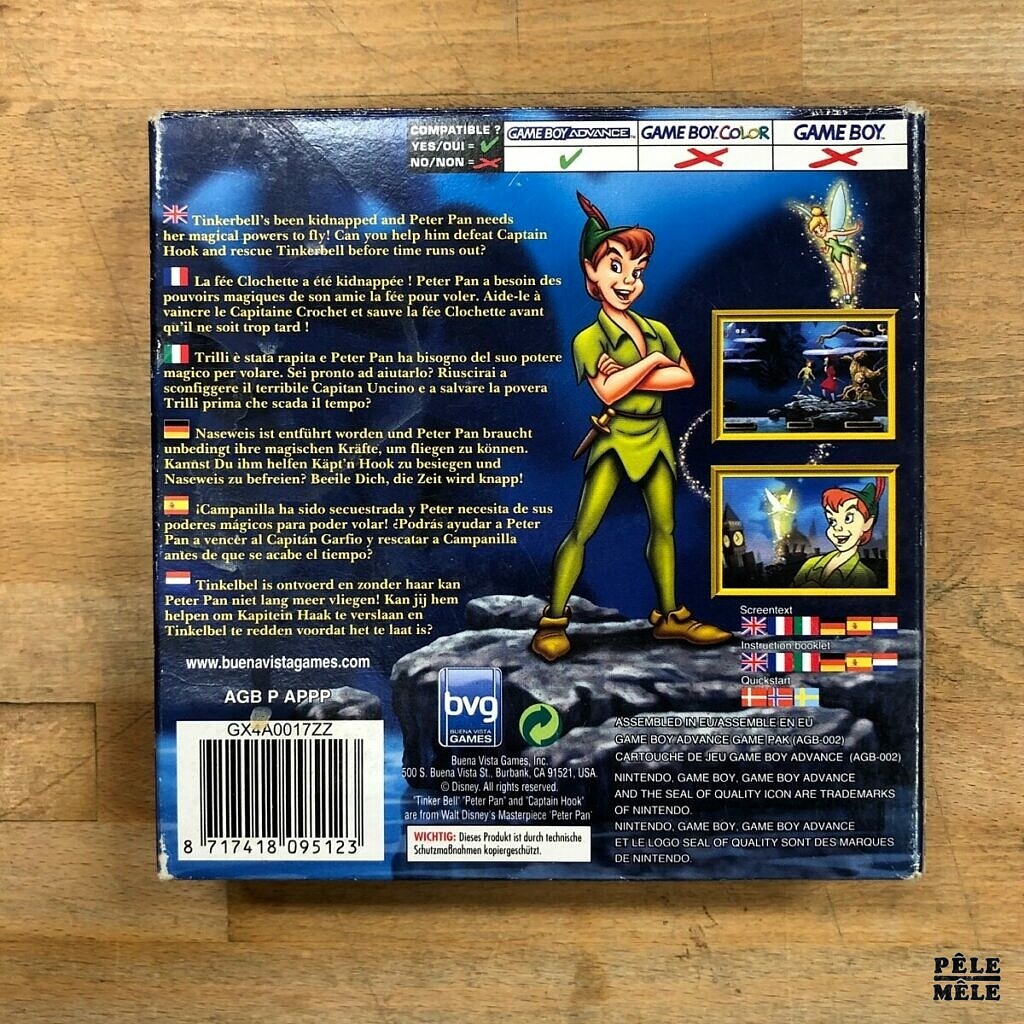 Game Boy Advance - PETER PAN return to Never-land - Pêle-Mêle Online