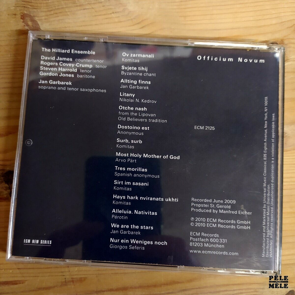 Jan Garbarek & The Hilliard Ensemble "Officium Novum" (ECM, 2010) - Pêle-Mêle Online