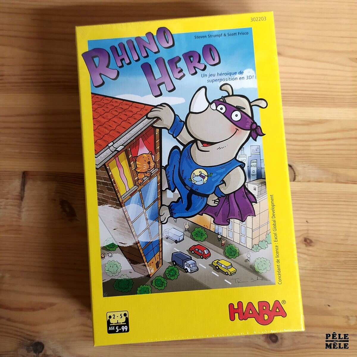Steven Strumpf / Scott Frisco "Rhino Hero" (HABA) - Pêle-Mêle Online