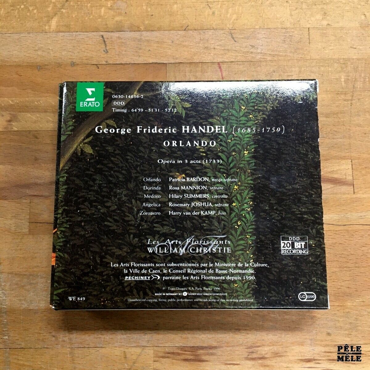 Handel : Orlando - Harry van der Kamp (bass), Hilary Summers (contralto ...