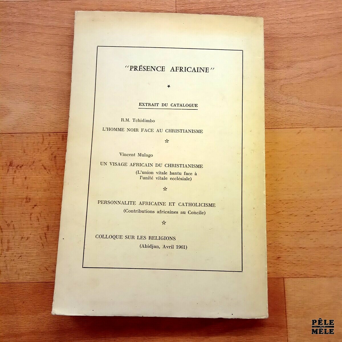 "La philosophie bantoue" - R. P. Placide Tempels - Pêle-Mêle Online