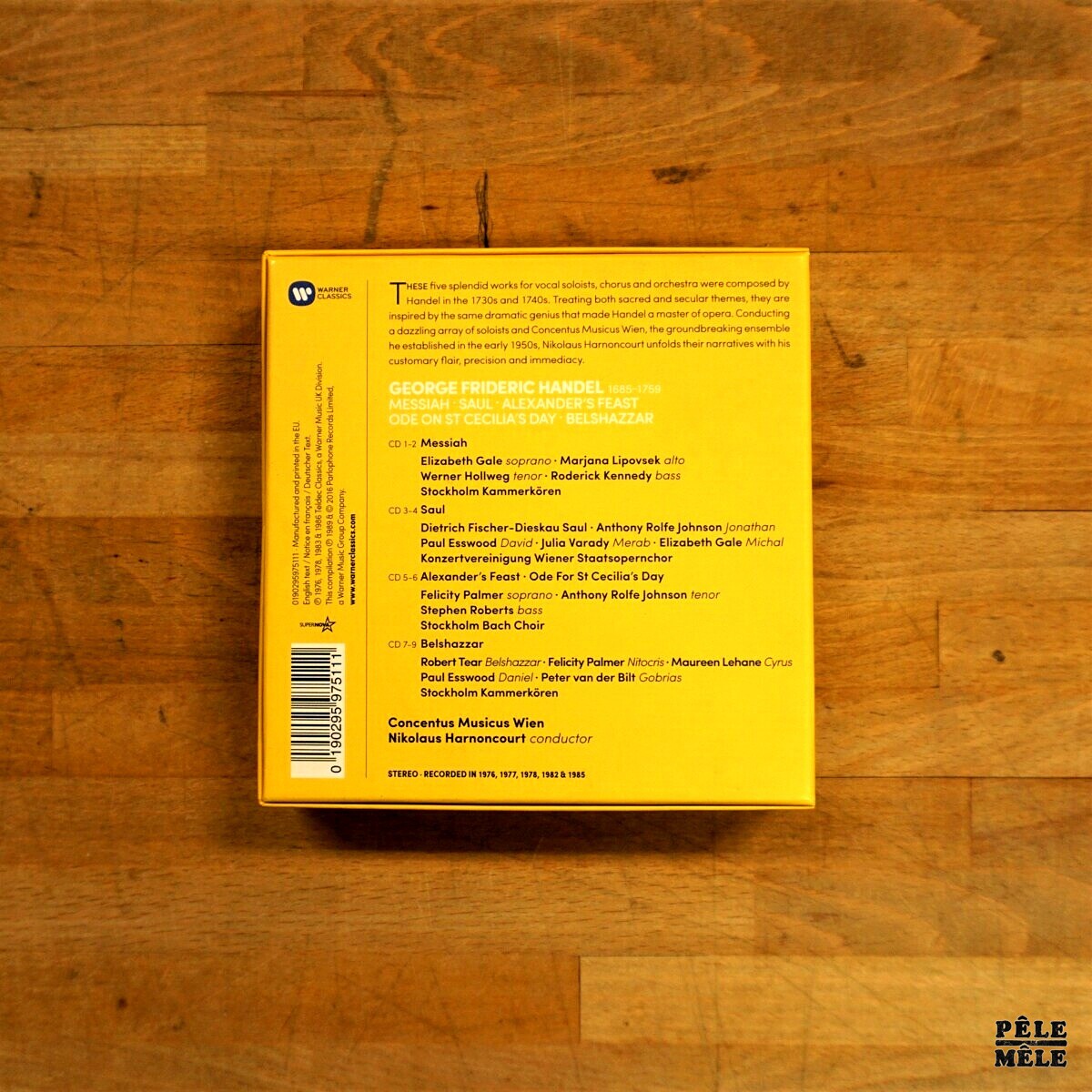 Handel: Great Oratorios – Nikolaus Harnoncourt - Pêle-Mêle Online