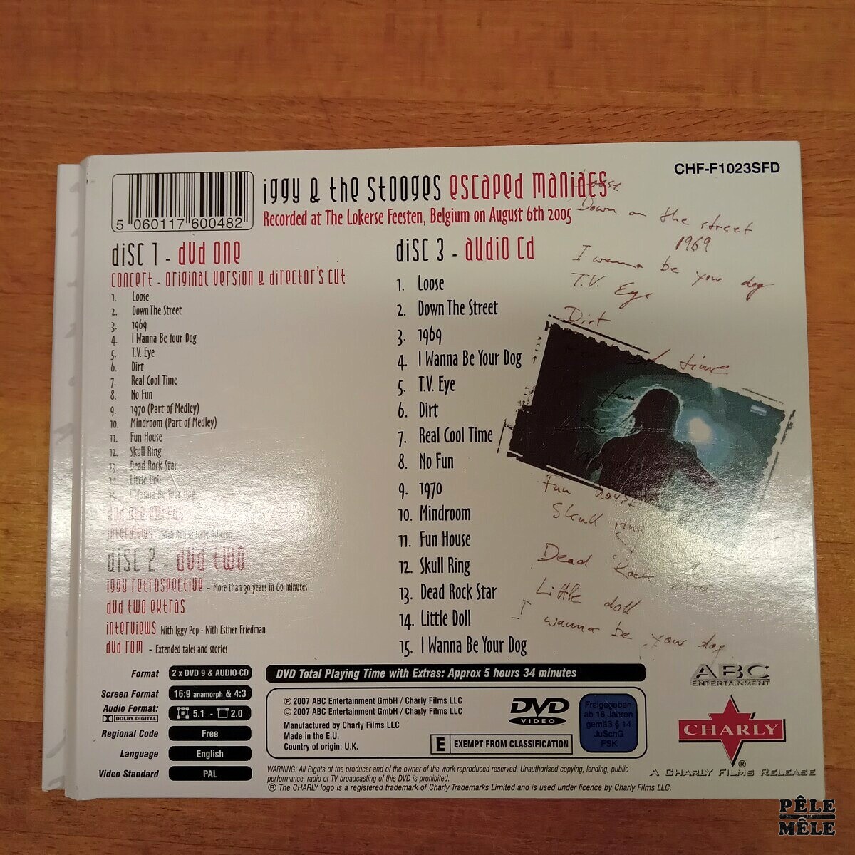 "Escaped Maniacs" - Iggy & The Stooges ( CD + DVD) - Pêle-Mêle Online