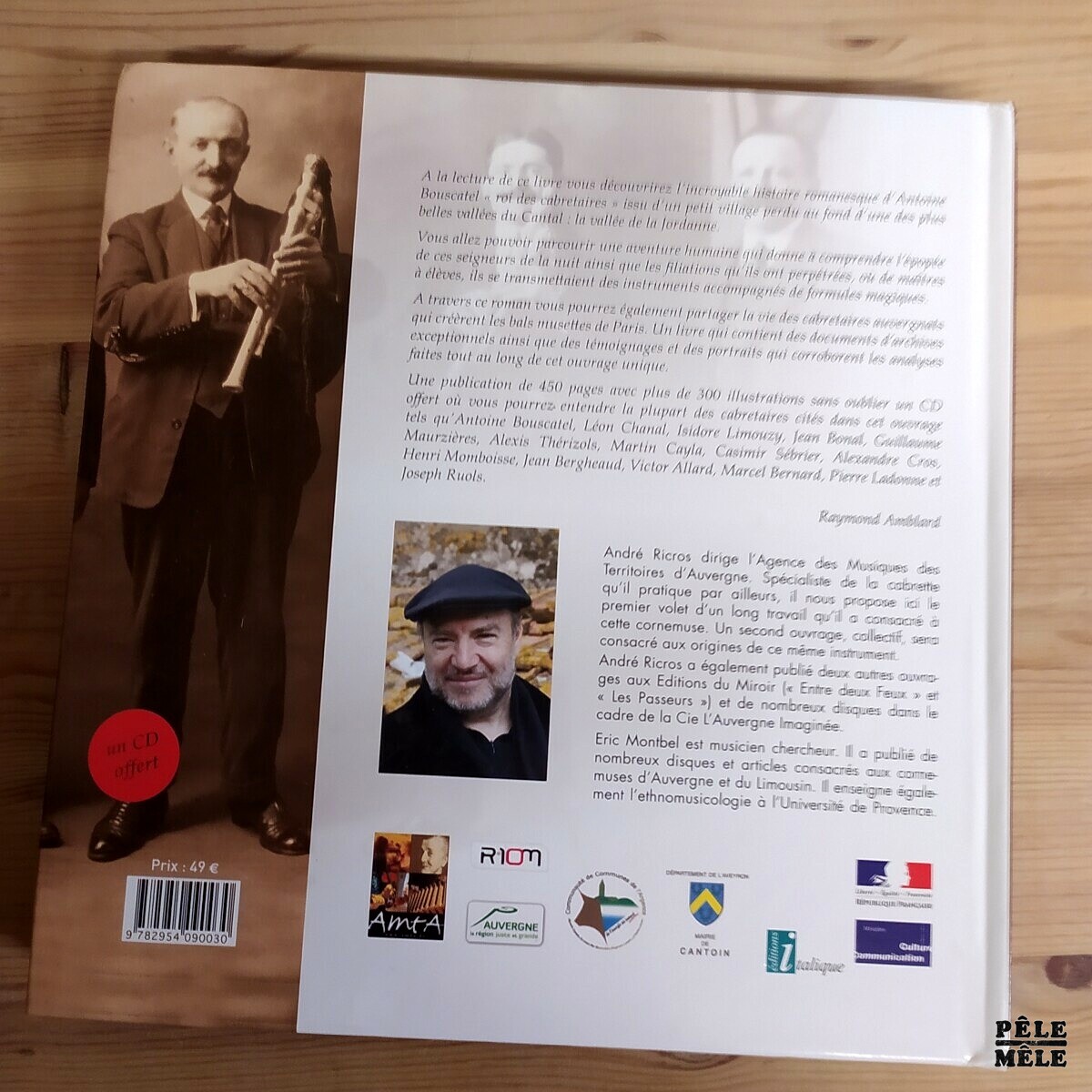 André Ricros "Bouscatel, le Roman d'un Cabretaire" + cd - Pêle-Mêle Online