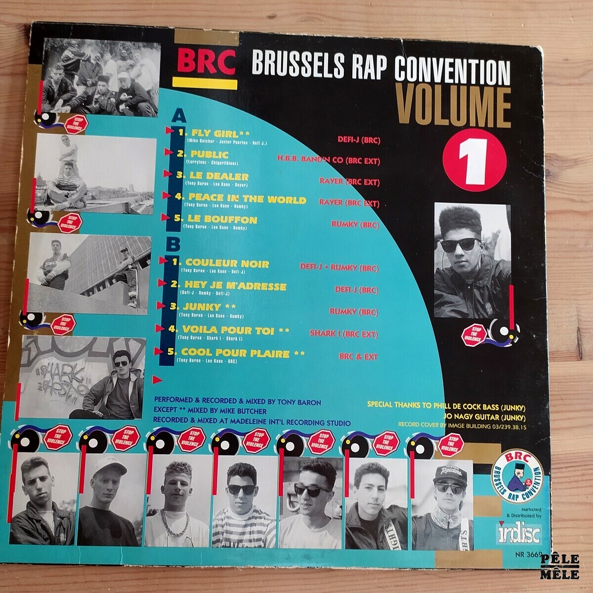 BRC "Brussels Rap Convention Volume 1" (INDISC, 1990) - Pêle-Mêle Online