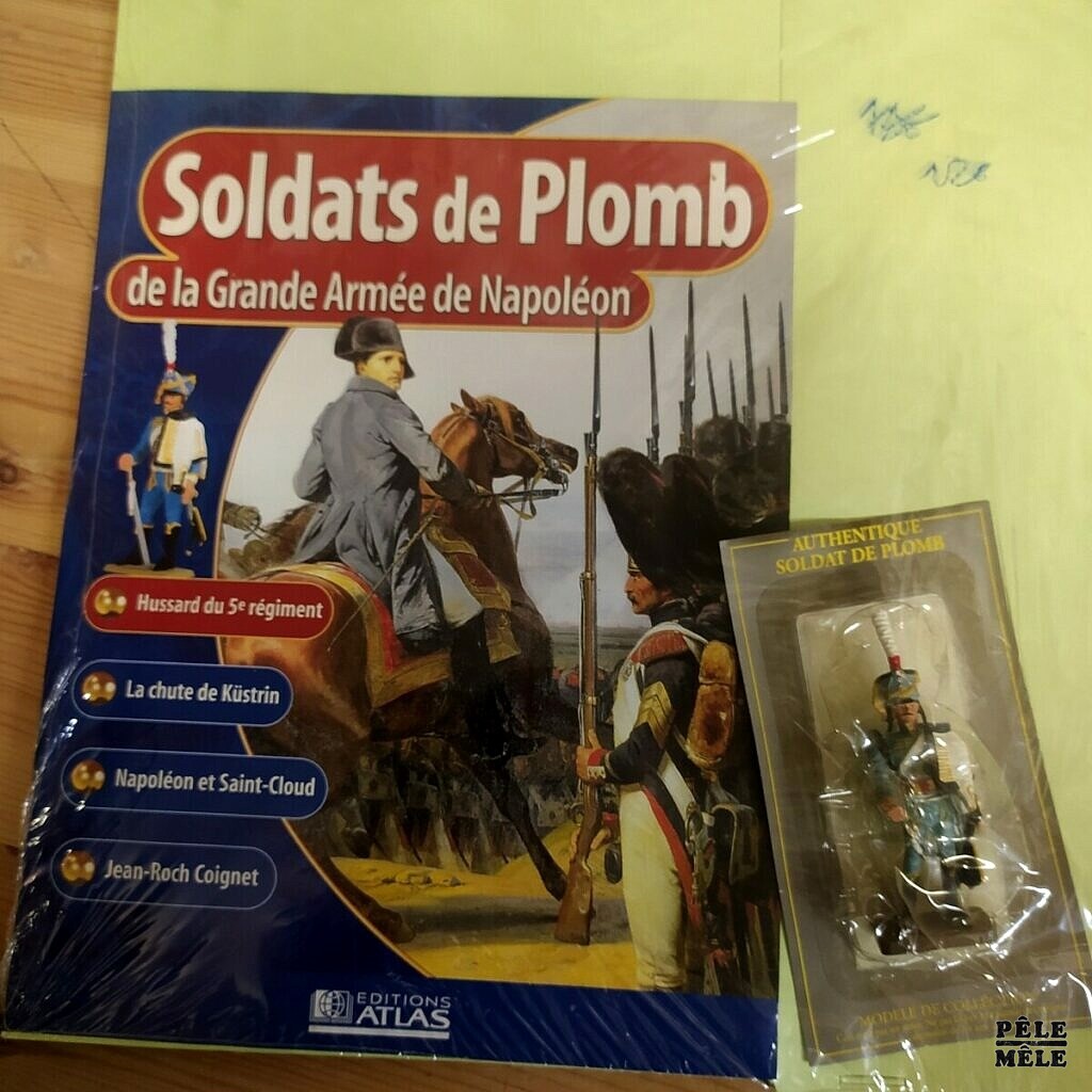 Collection "Soldats de Plomb de la Grande Armée de Napoléon #126 : Hussard du 5ème Régiment ...