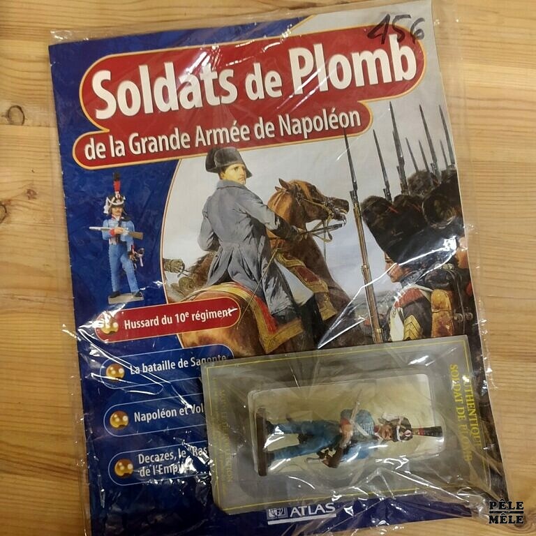 Collection "Soldats de Plomb de la Grande Armée de Napoléon #156 : Hussard du 10ème Régiment ...