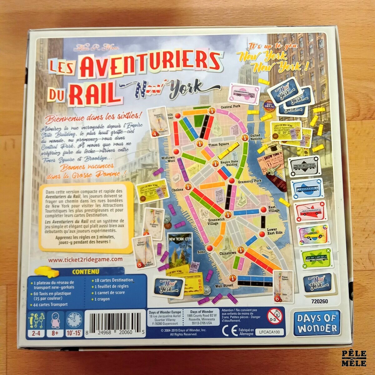 "Les Aventuriers du Rail New York" - Alan R. Moon / Days of Wonder ...