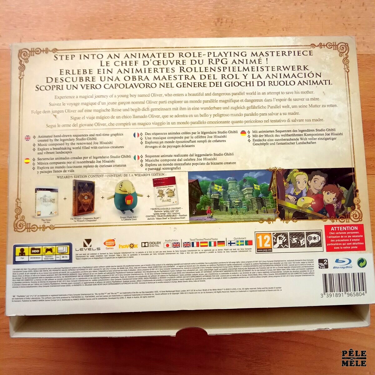 Coffret Wizard's Edition "Ni No Kuni, Wrath of the White Witch" - PS3 ...