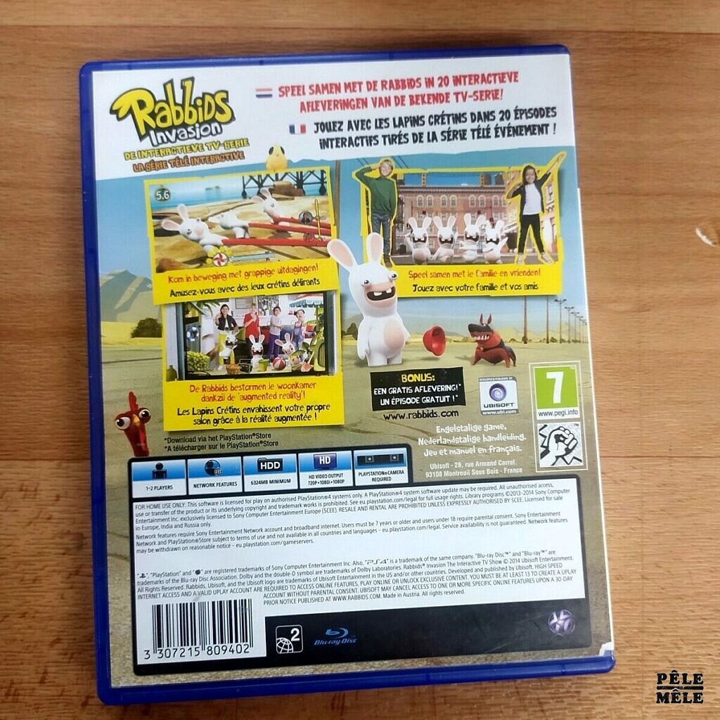 PS4 "Rabbids Invasion : the Interactive TV Show" - Pêle-Mêle Online