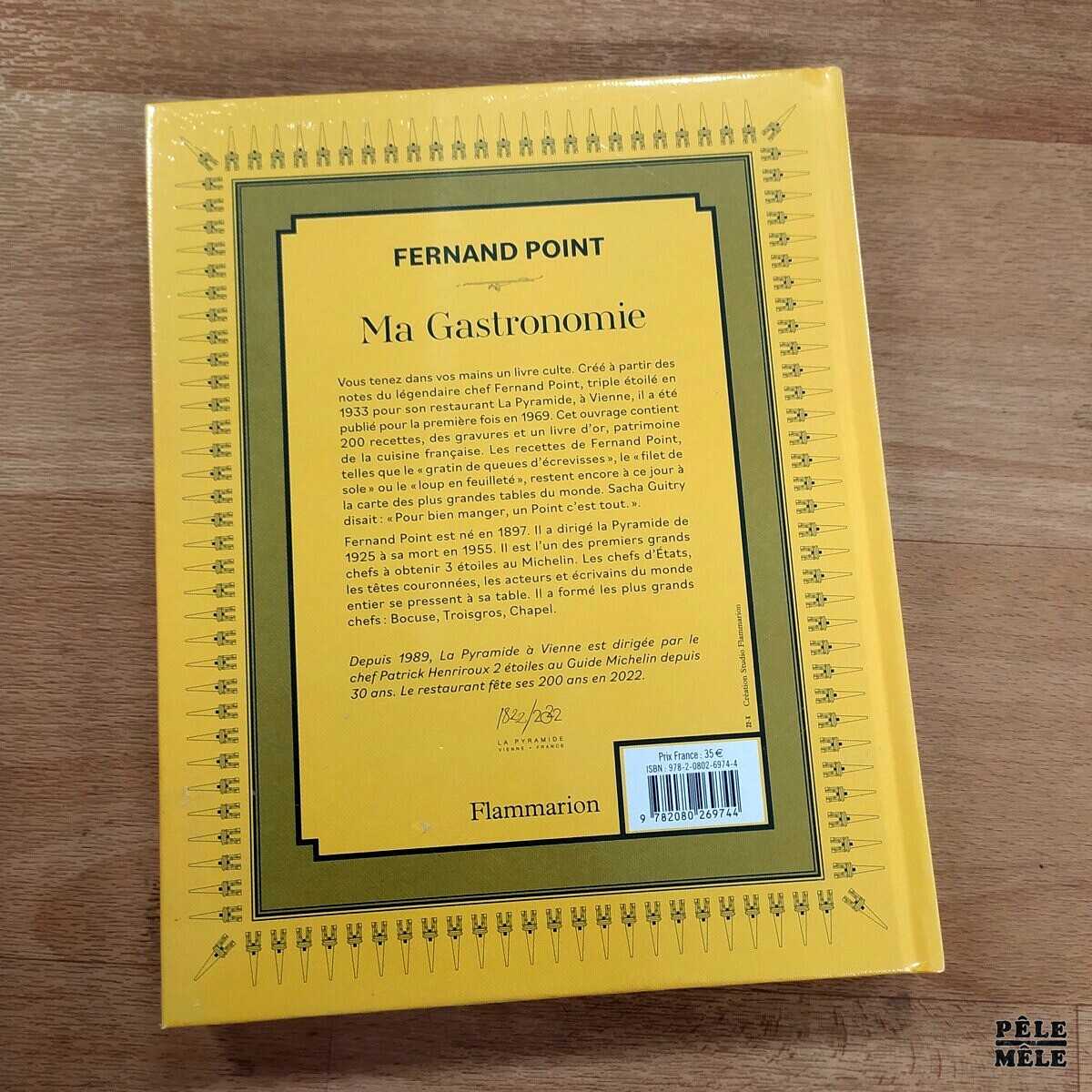 Fernand Point "Ma Gastronomie" (FLAMMARION, 2022) - Pêle-Mêle Online