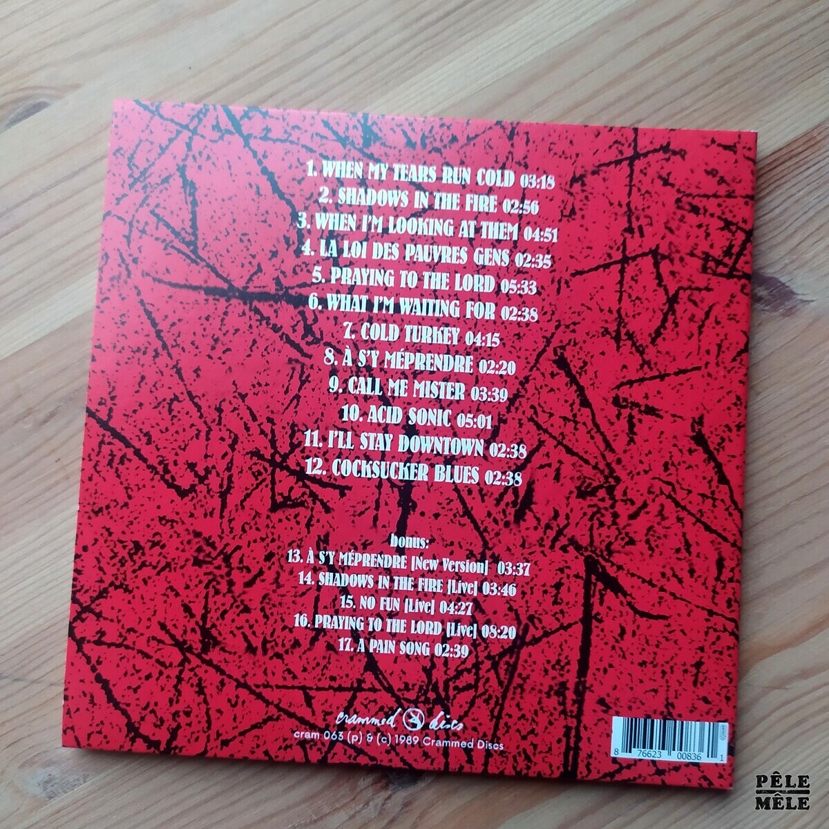 Dominic Sonic "Cold Tears" ( CRAMMED DISCS, 1989) - Pêle-Mêle Online