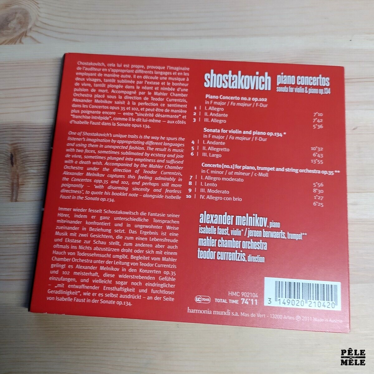 Alexander Melnikov "Piano Concertos (Shostakovich)" (HARMONIA MUNDI ...