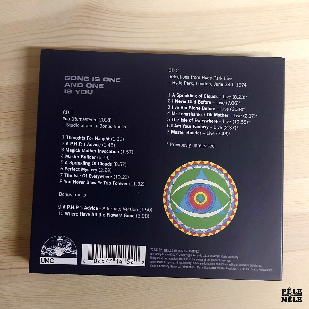 Gong "You" (VIRGIN, 1974) / 2 cds - Pêle-Mêle Online