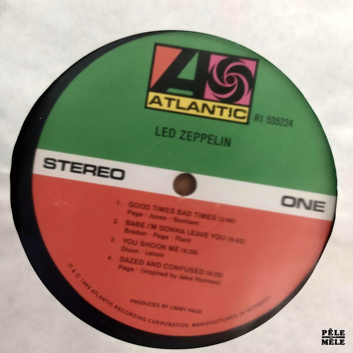 Led Zeppelin "s/t" (ATLANTIC, 1969) - Pêle-Mêle Online