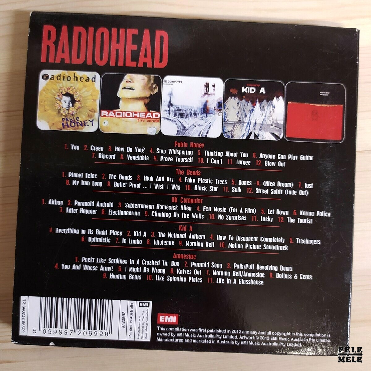 Radiohead "5 Album Set" (EMI, 2012) / 5 cds - Pêle-Mêle Online