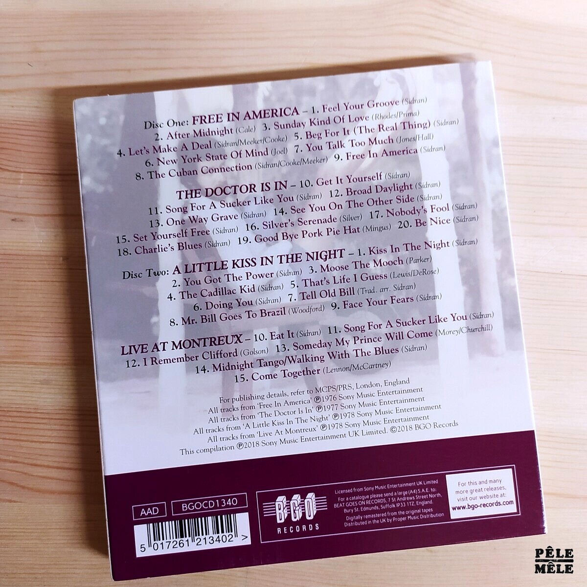 Ben Sidran "Four Ben Sidran Albums on Two Discs" (BGO, 2018) / 2 cds ...