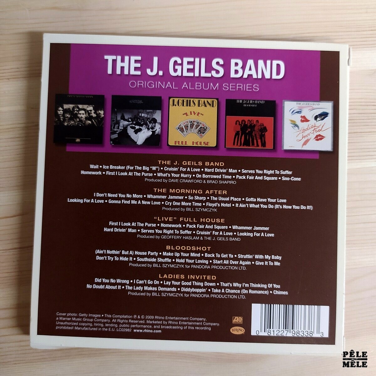 The J.Geils Band “Original Album Series” (RHINO) / 5 cds - Pêle-Mêle Online
