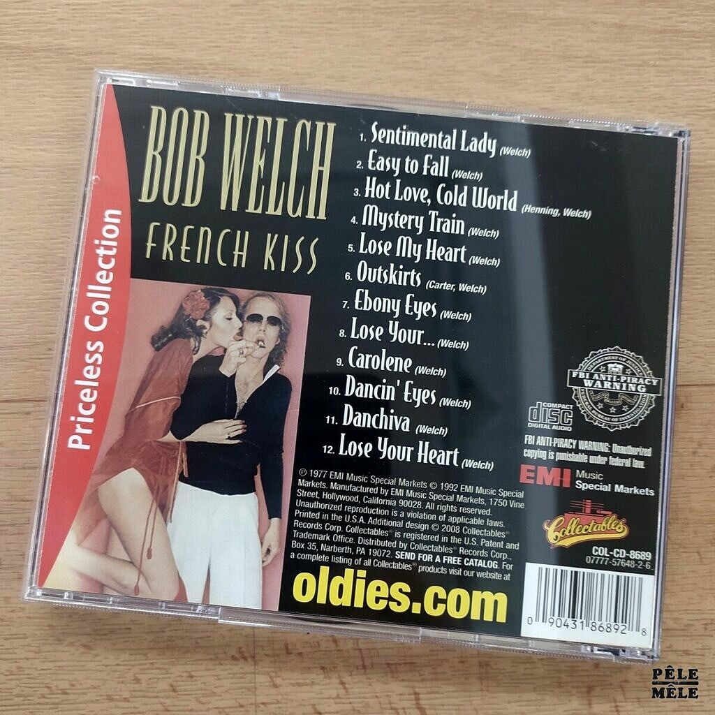Bob Welch “French Kiss” (CAPITOL, 1977) - Pêle-Mêle Online
