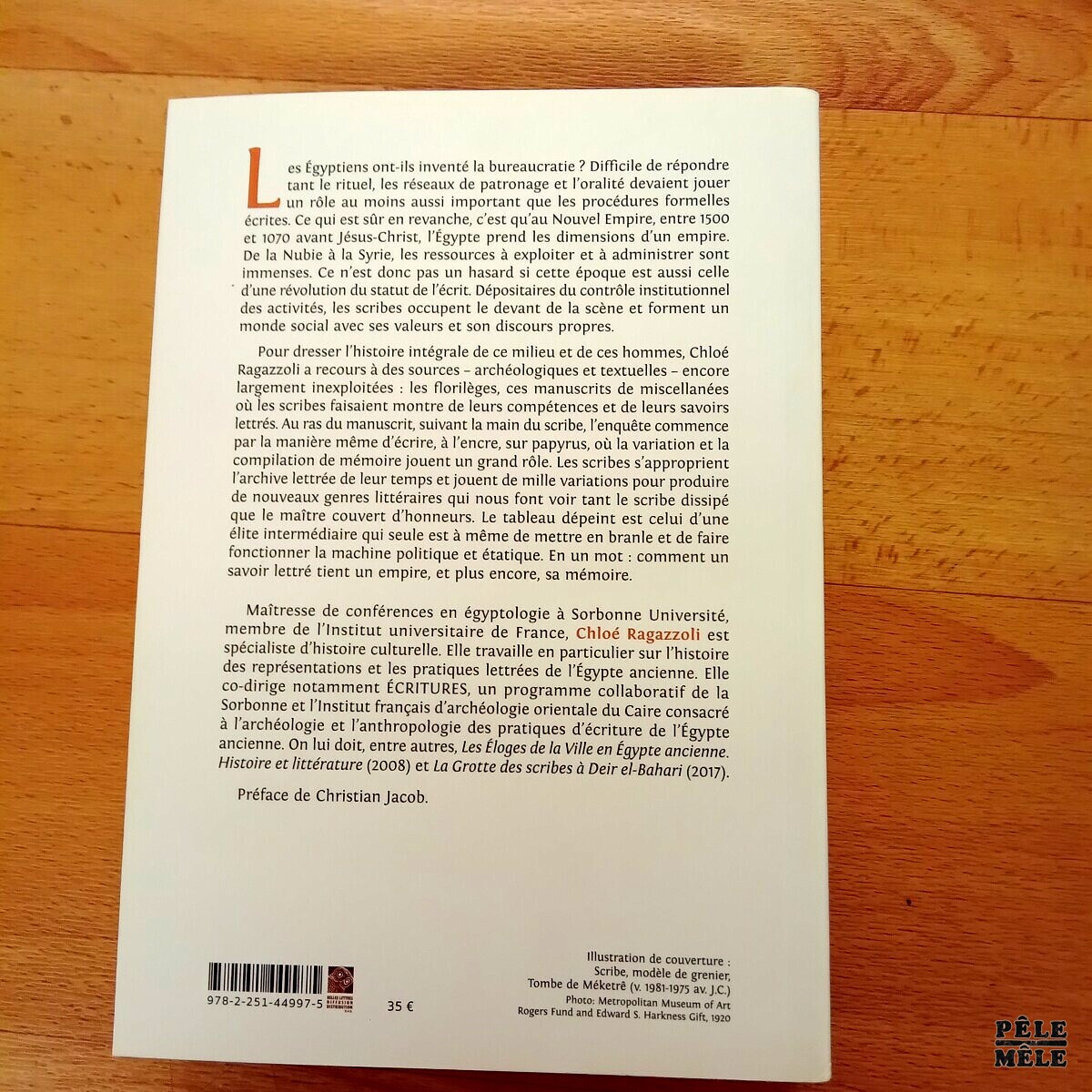 "Scribes, les artisans du texte en Egypte ancienne" - Chloé Ragazzoli ...