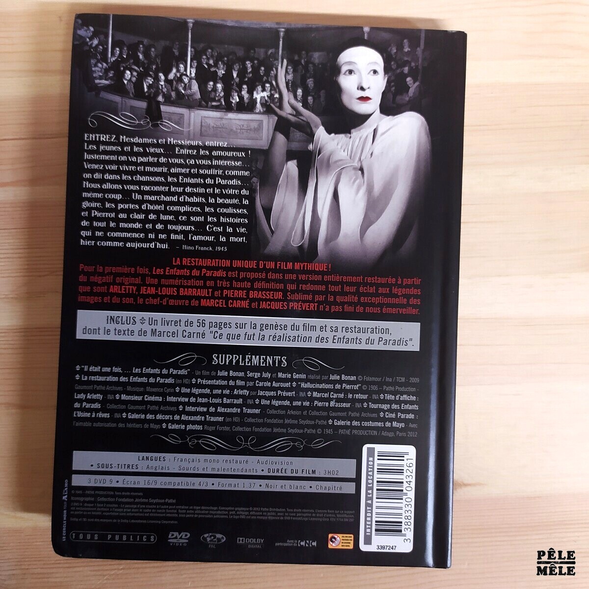 "Les Enfants du Paradis" de Marcel Carné (PATHÉ, 1945) / 3 dvds - Pêle ...
