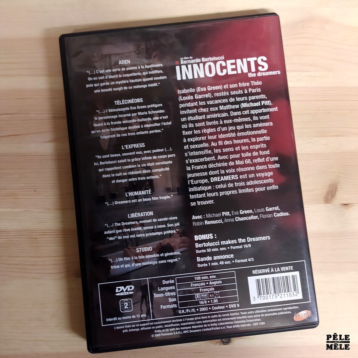 "Innocents" de Bernardo Bertolucci (AVENTI, 2003) - Pêle-Mêle Online