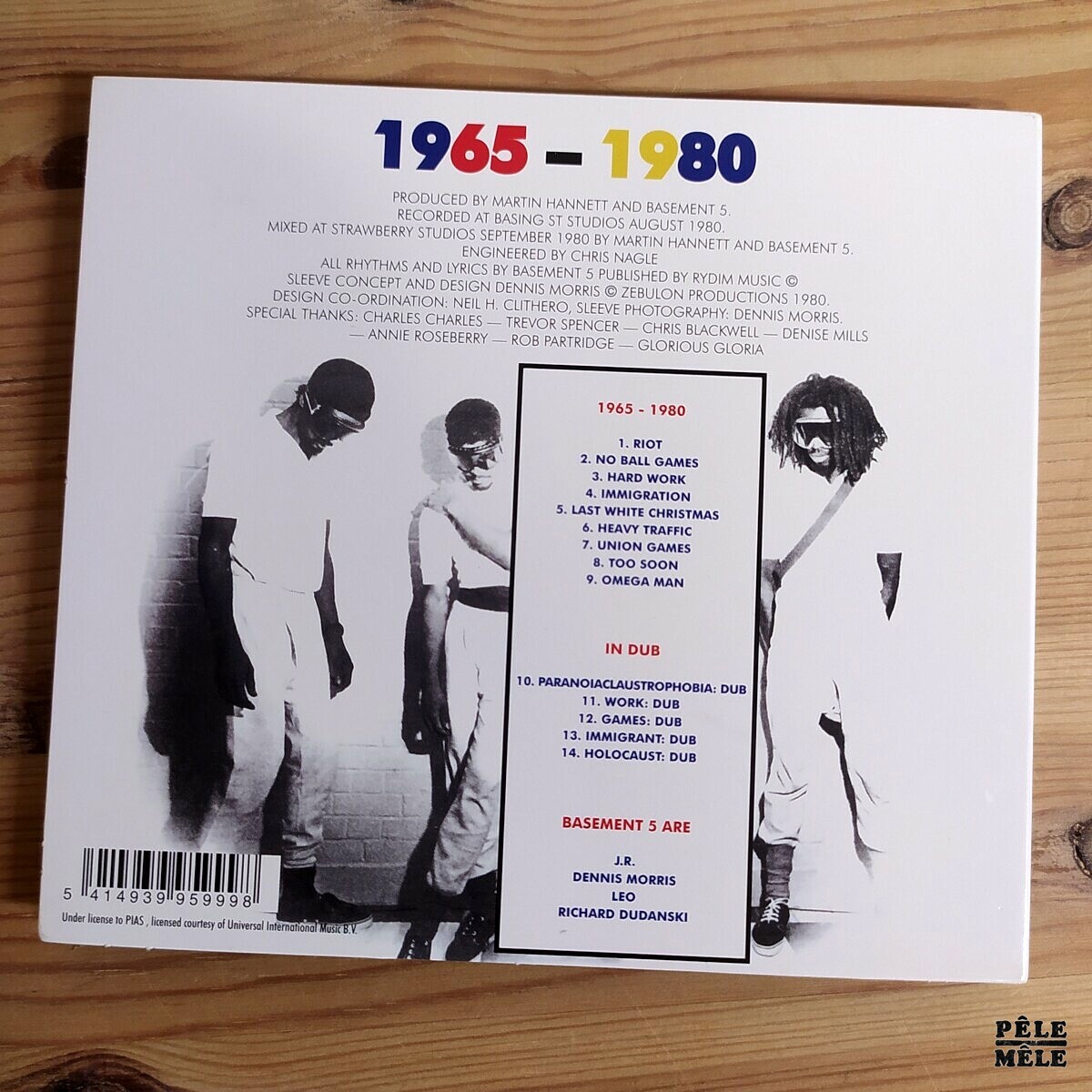 Basement 5 "1965-1980 / In Dub" (ISLAND, 1992) - Pêle-Mêle Online