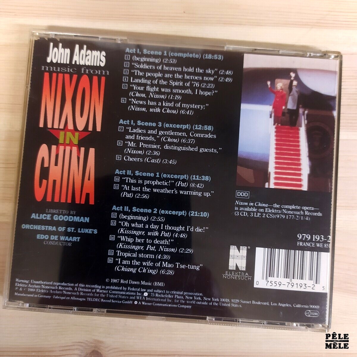 John Adams "Music from Nixon in China" (NONESUCH, 1988) - Pêle-Mêle Online