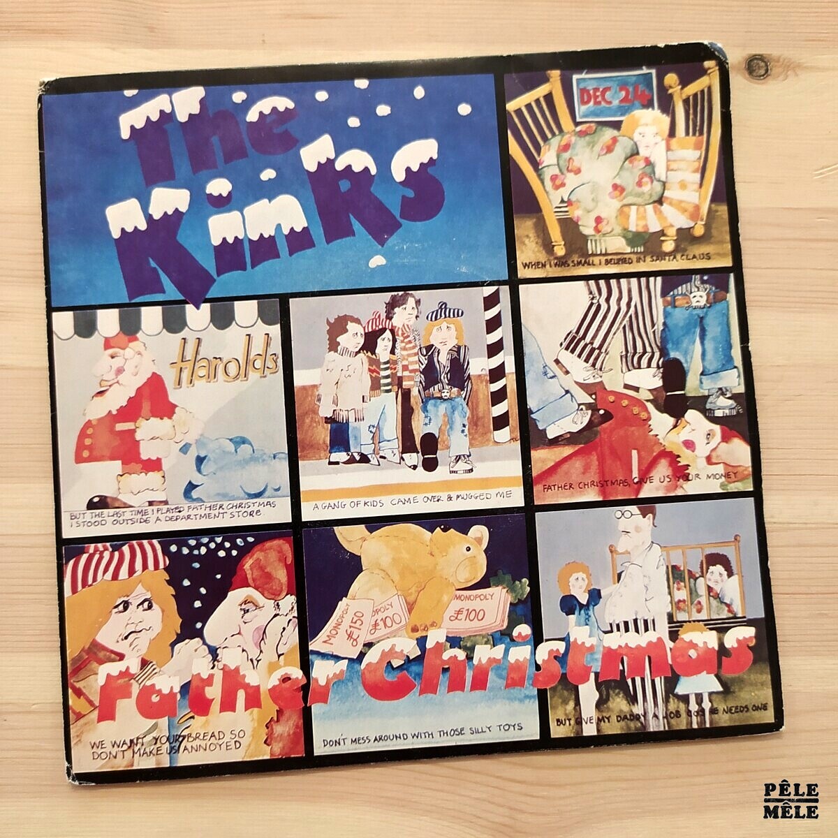 45T : The Kinks "Father Christmas / Prince of the Punks" (ARISTA, 1977 ...