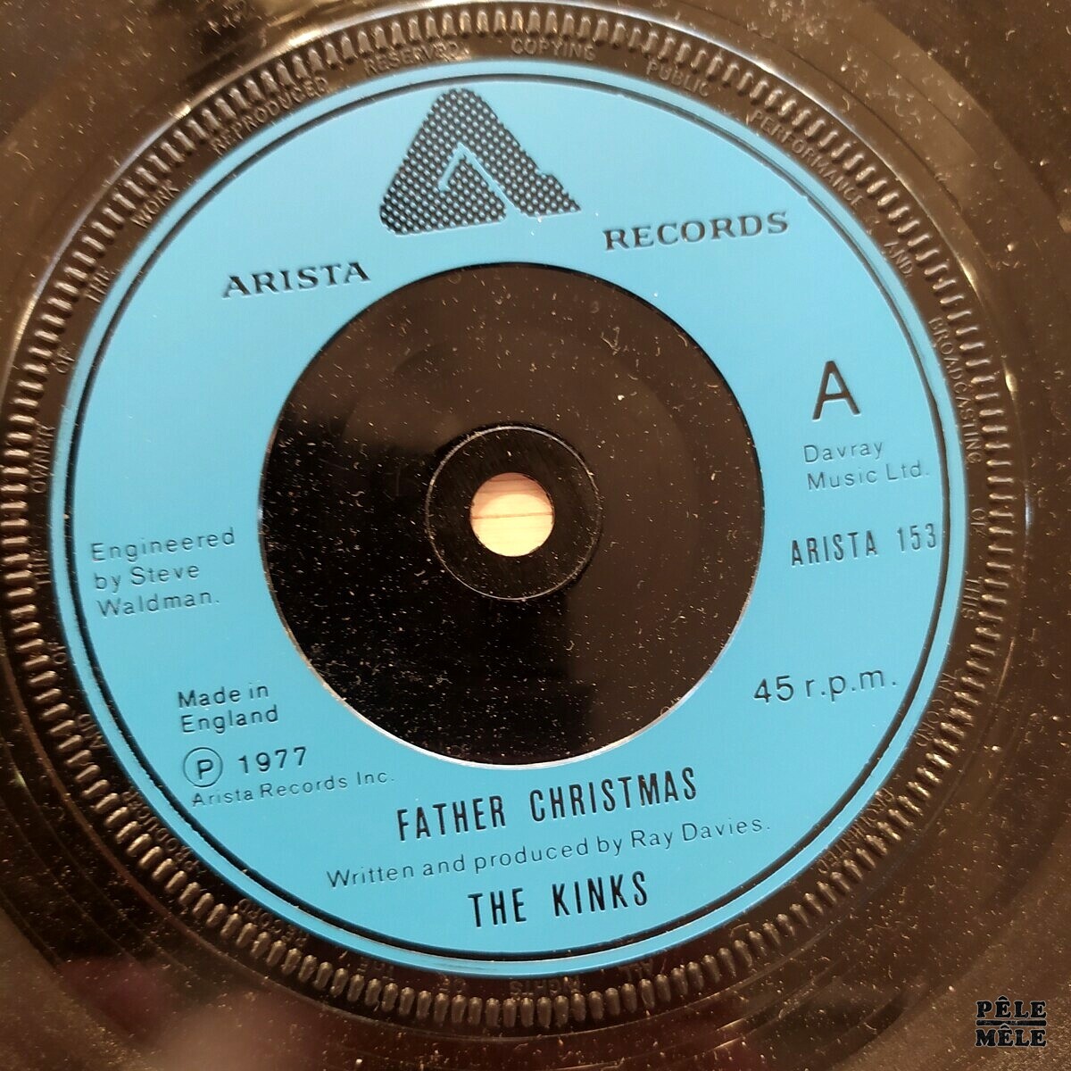 45T : The Kinks "Father Christmas / Prince of the Punks" (ARISTA, 1977 ...