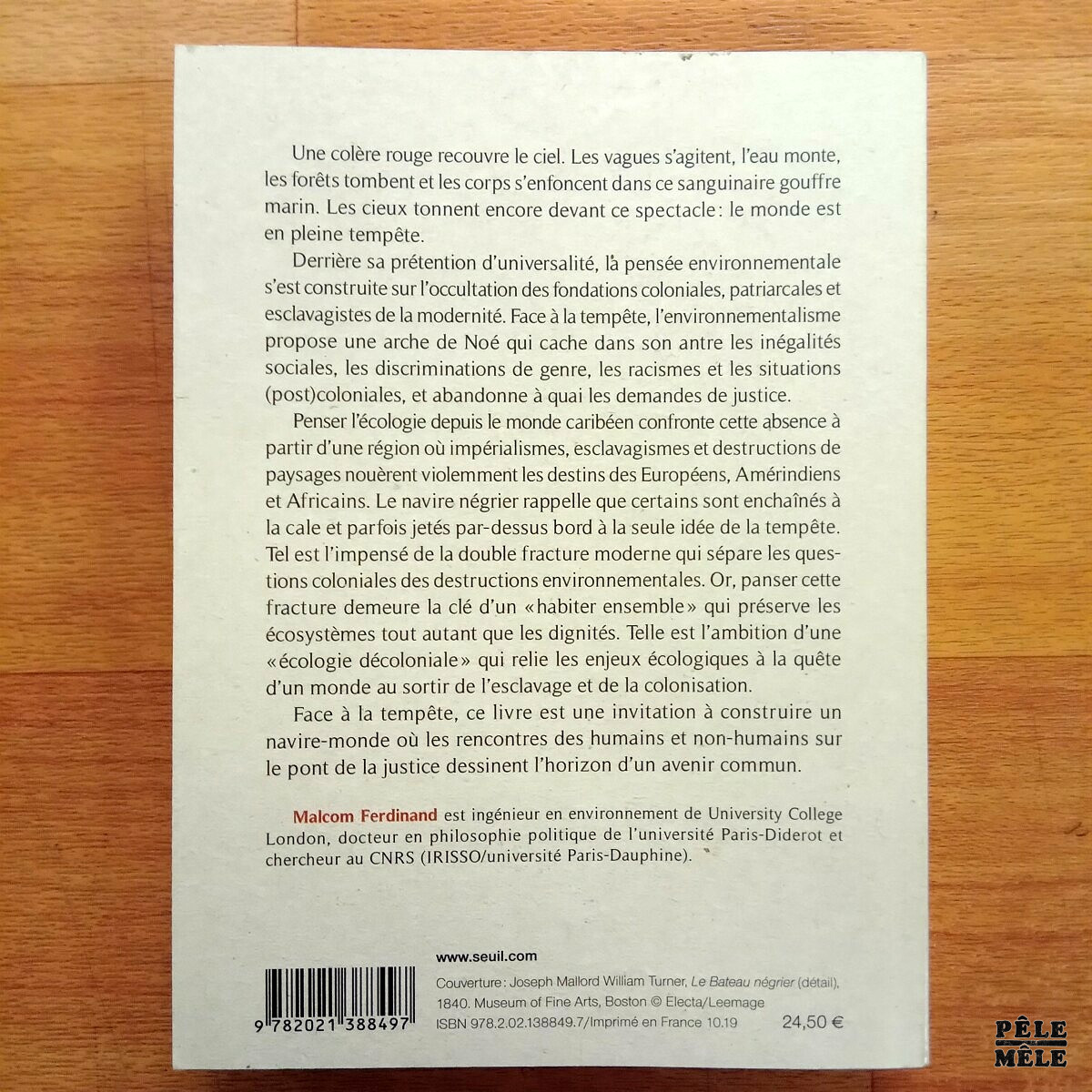 "Une écologie décoloniale" - Malcolm Ferdinand (Seuil) - Pêle-Mêle Online
