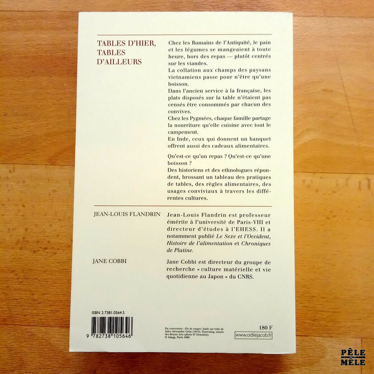 "Tables d'hier, tables d'ailleurs" - sous la direction de Jean-Louis ...