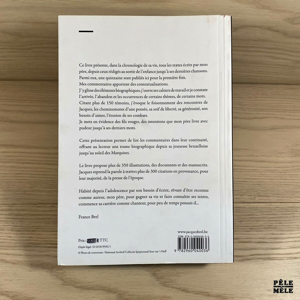 Jacques Brel auteur - L'intégrale de ses textes commentés par France ...