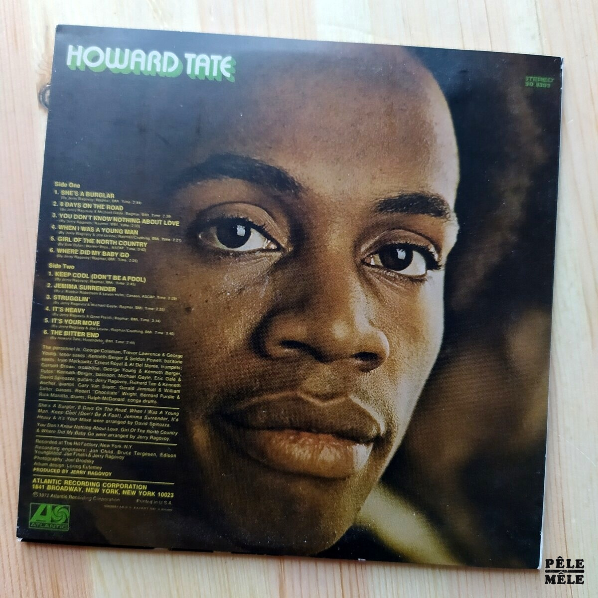 Howard Tate "s/t" (ATLANTIC, 1972) - Pêle-Mêle Online