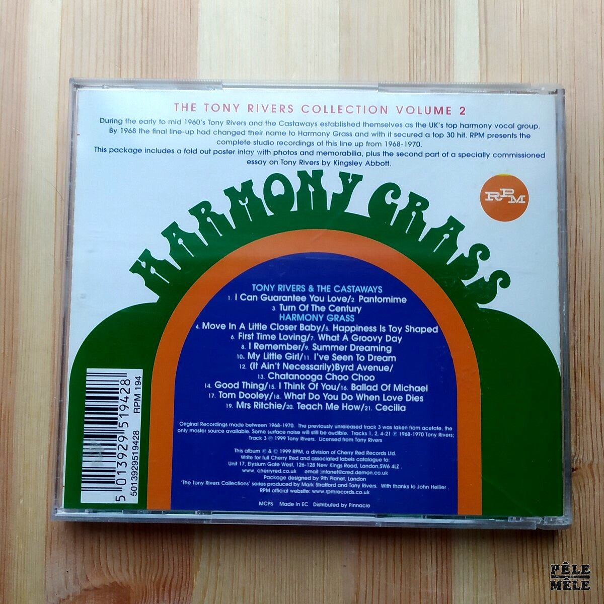 Harmony Grass "The Tony Rivers Collection Vol. 2" (RPM, 1999) - Pêle ...