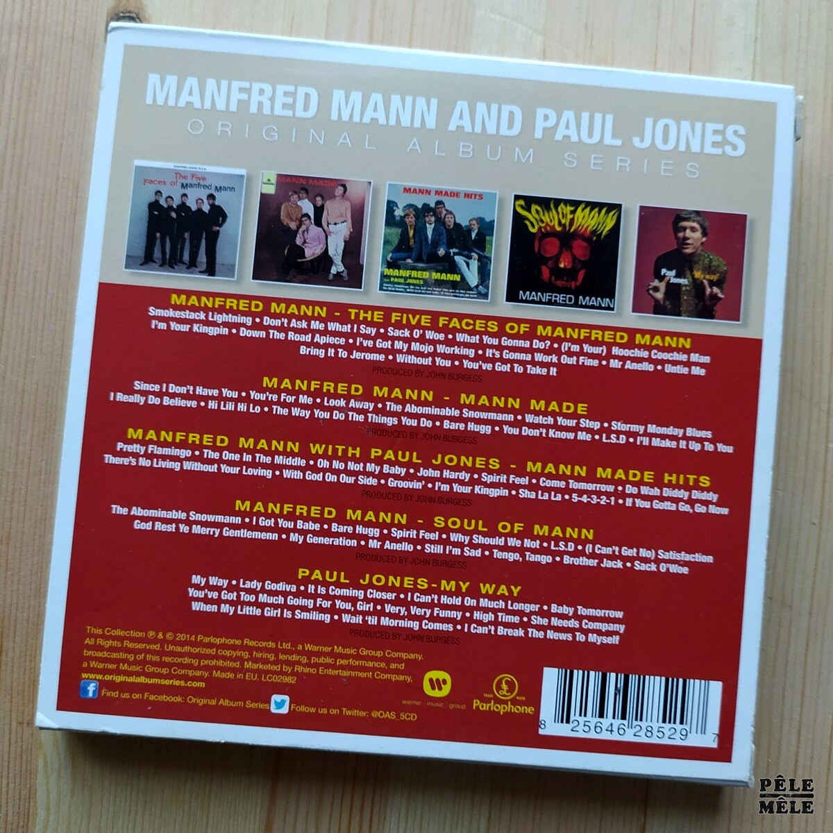 Manfred Mann and Paul Jones “Original Album Series” (PARLOPHONE) / 5 cds - Pêle-Mêle Online