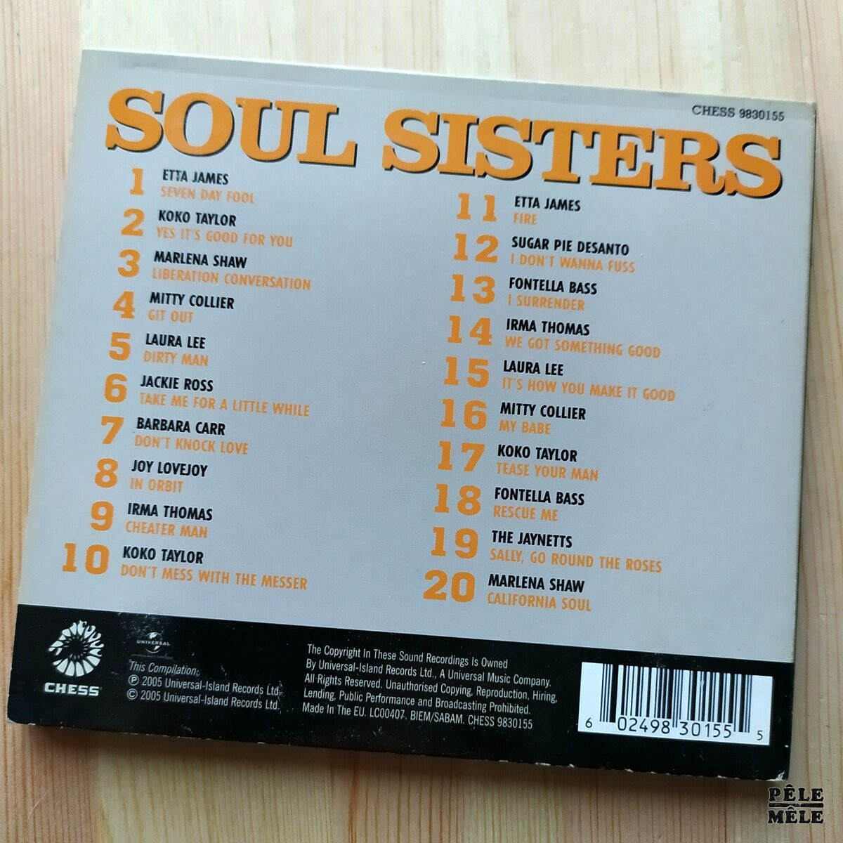 Compilation "Chess Soul Sisters" (MOJO, 2005) - Pêle-Mêle Online