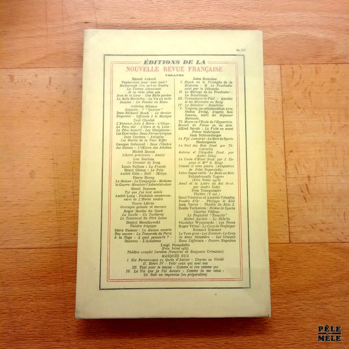 "Le coup de Trafalgar" - Roger Vitrac / Gallimard / Avec envoi - Pêle ...