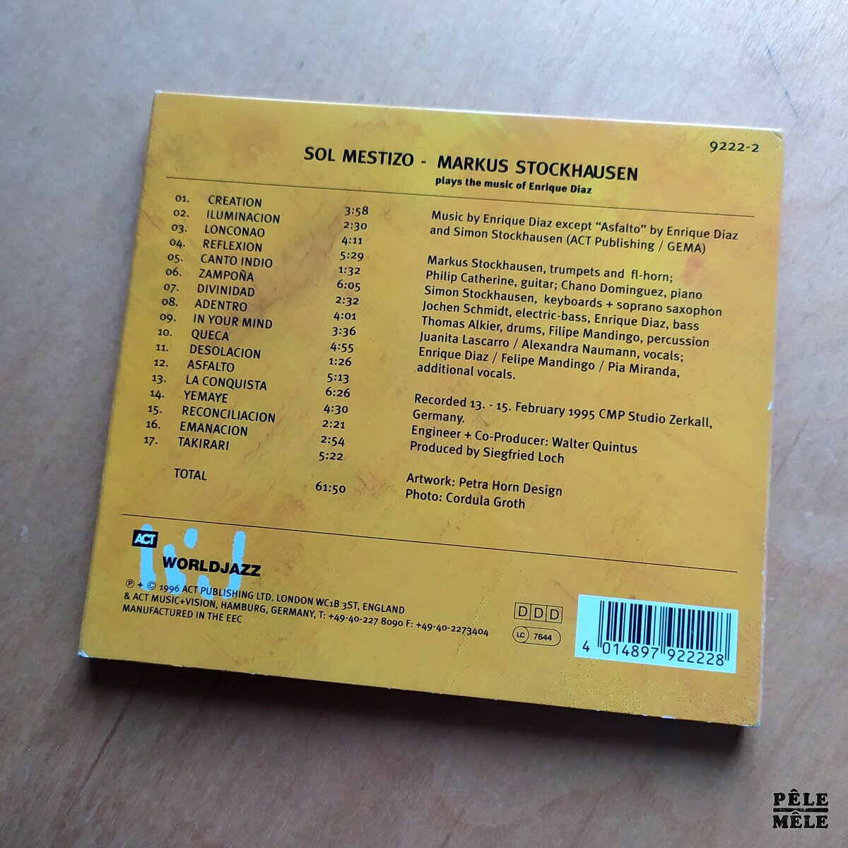 Markus Stockhausen "Sol Mestizo" (ACT, 1996) - Pêle-Mêle Online