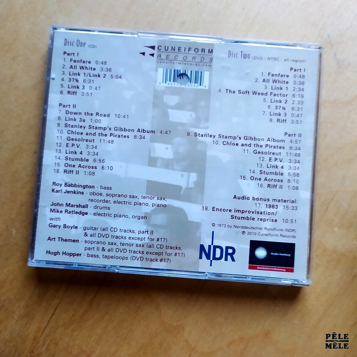 Soft Machine "NDR Jazz Workhop" (CUNEIFORM, 2010) / cd + dvd - Pêle ...