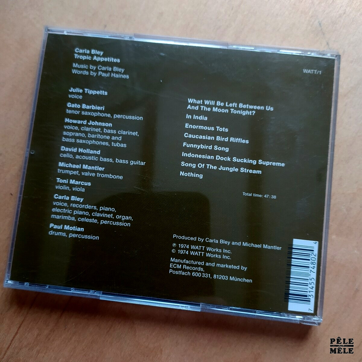Carla Bley "Tropic Appetites" (WATT, 1974) - Pêle-Mêle Online