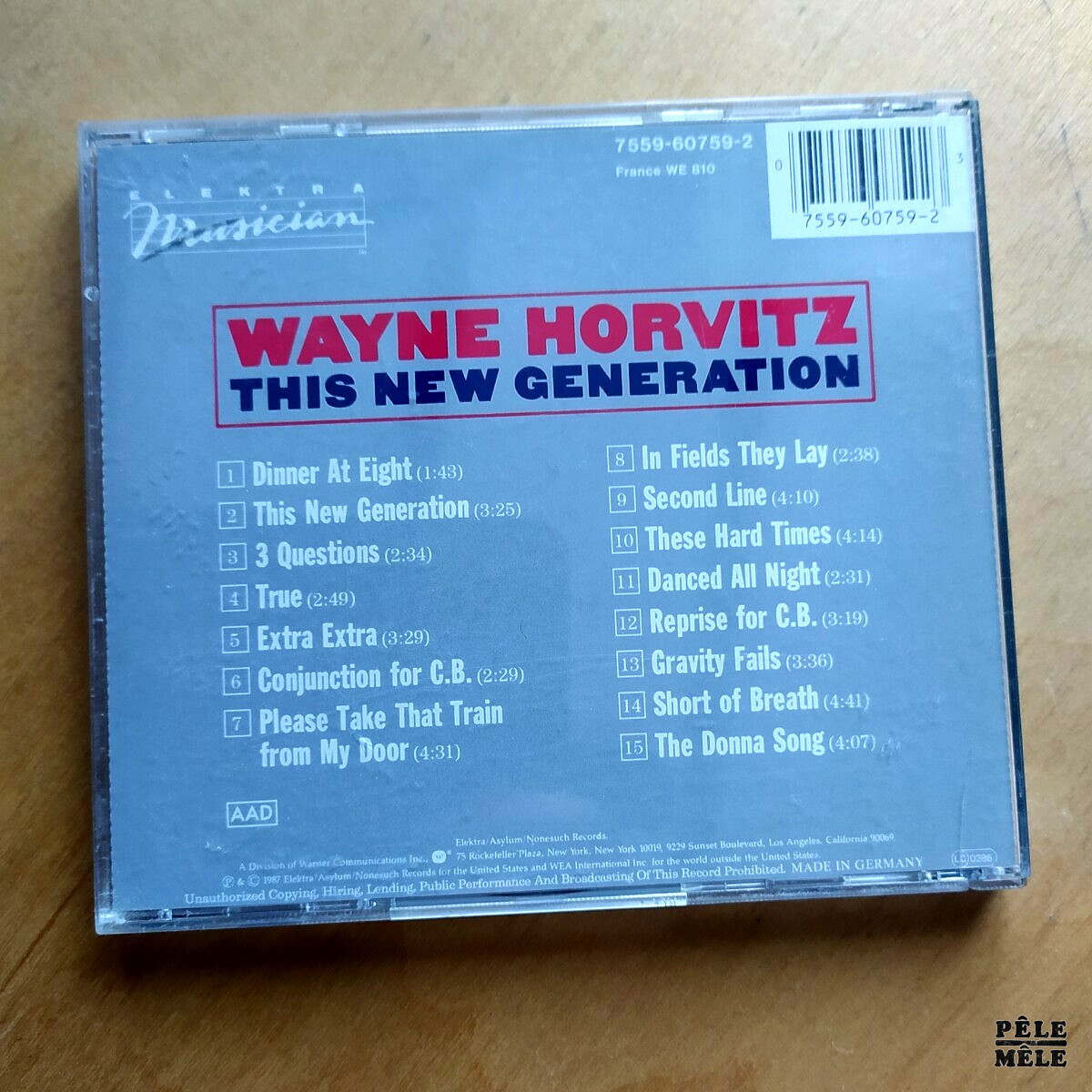 Wayne Horvitz ‎"This New Generation" (ELEKTRA, 1987) - Pêle-Mêle Online