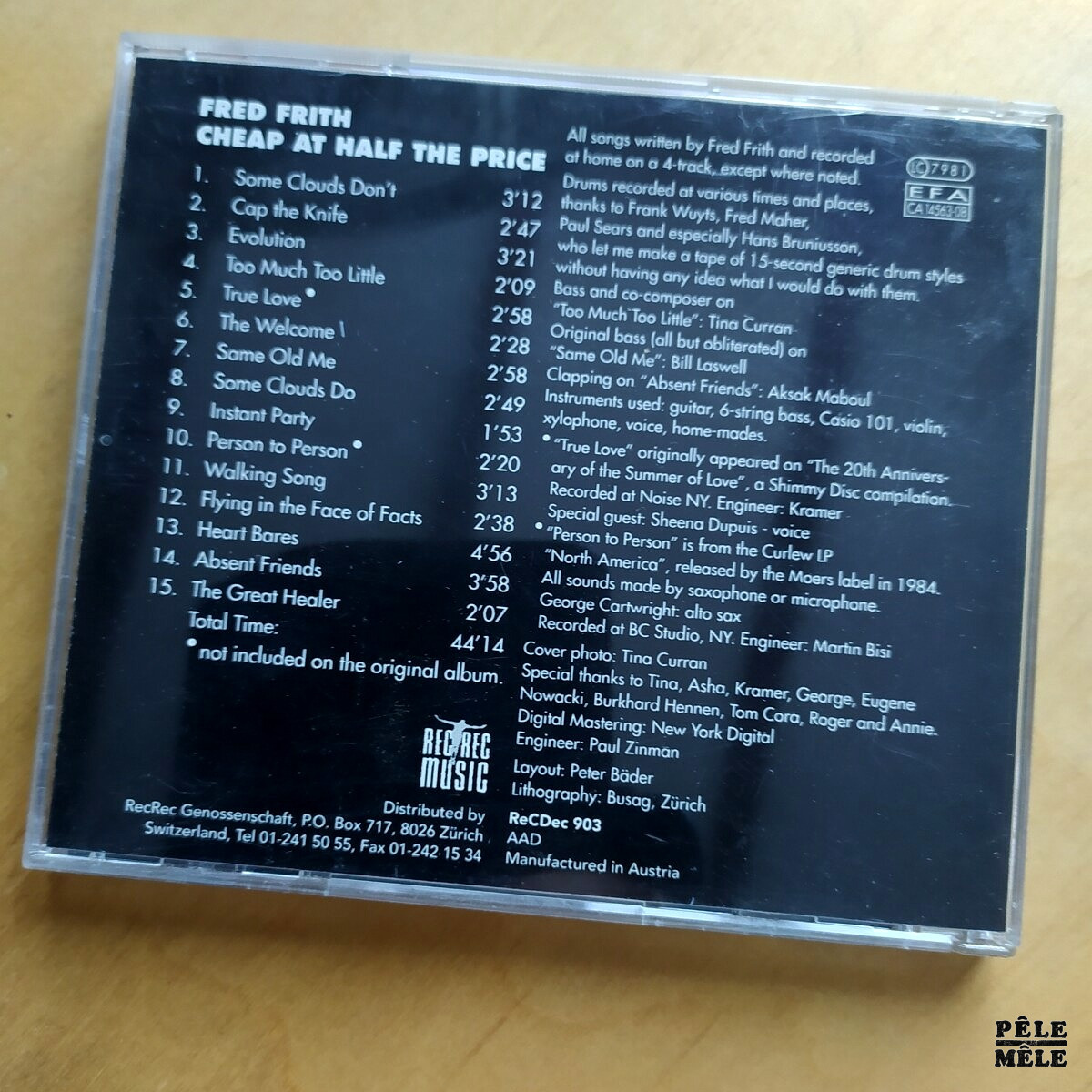 Fred Frith "Cheap at Half the Price" (RALPH RECORDS, 1983) - Pêle-Mêle ...